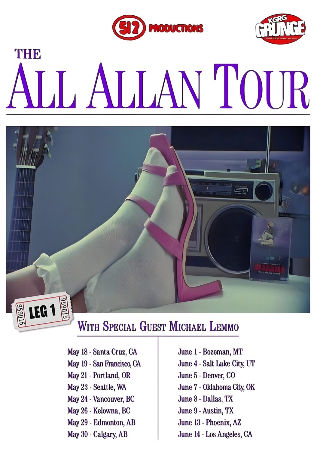 ALLAN RAYMAN The All Allan Hour 2024 North American Tour Poster Print ...