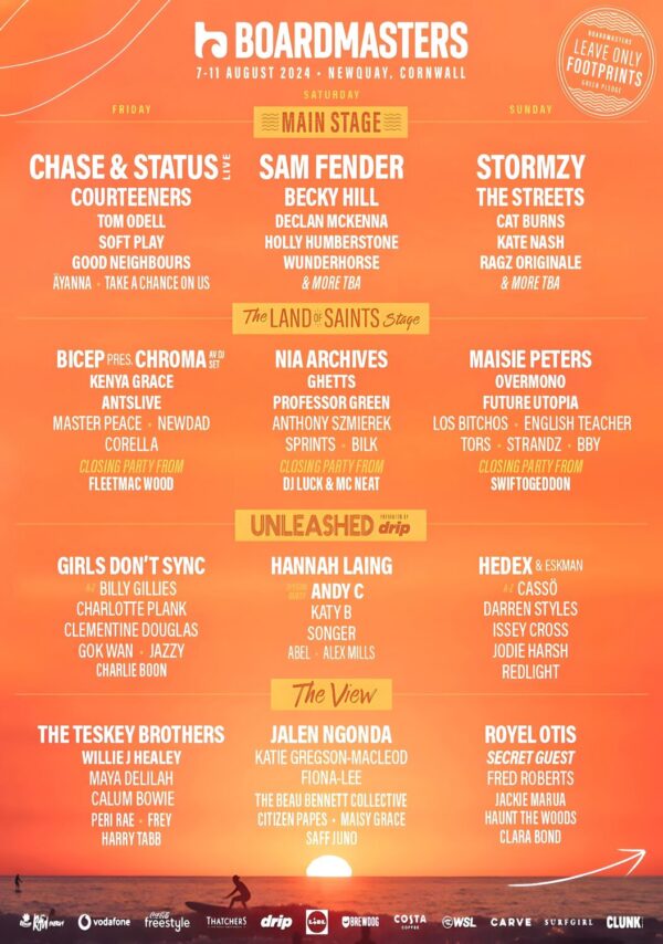 BOARDMASTERS 2024 FESTIVAL Poster