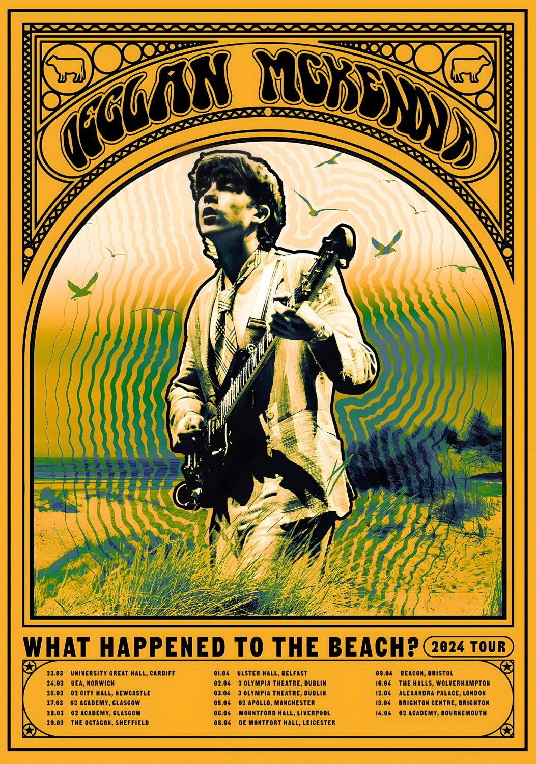 DECLAN McKENNA 2024 UK Tour Poster