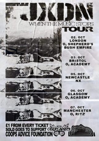 JXDN (singer) When The Music Stops 2024 UK Tour Poster