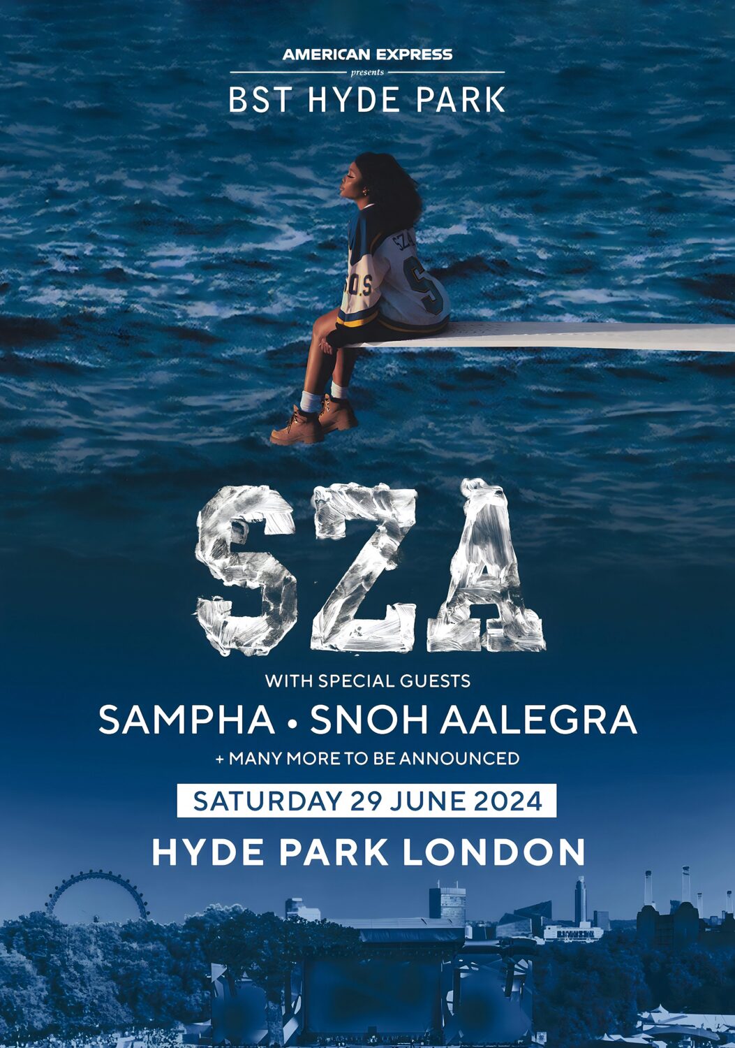 SZA SOS Live 2024 Tour: LONDON BST Hyde Park Poster
