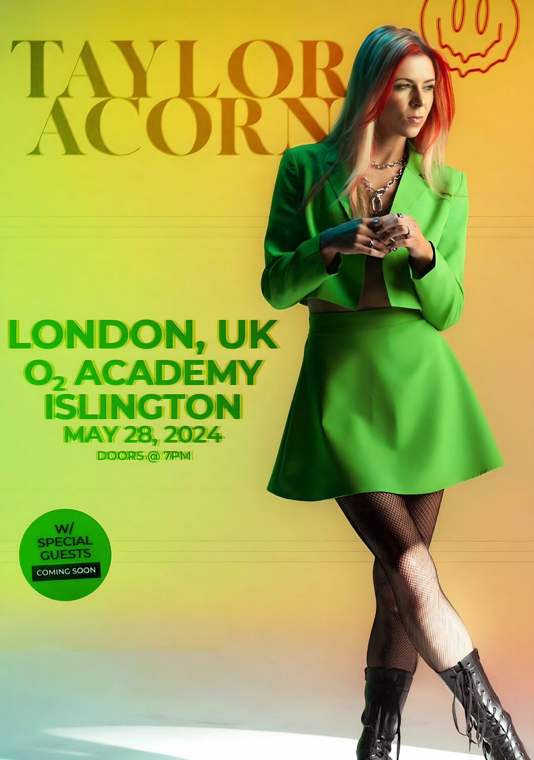 TAYLOR ACORN 2024 Tour: LONDON O2 Poster