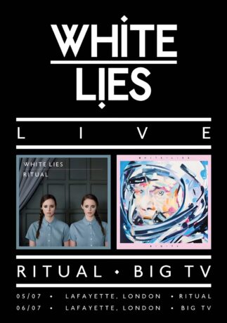 WHITE LIES (band) Live 2024 Ritual - Tour: LONDON Poster