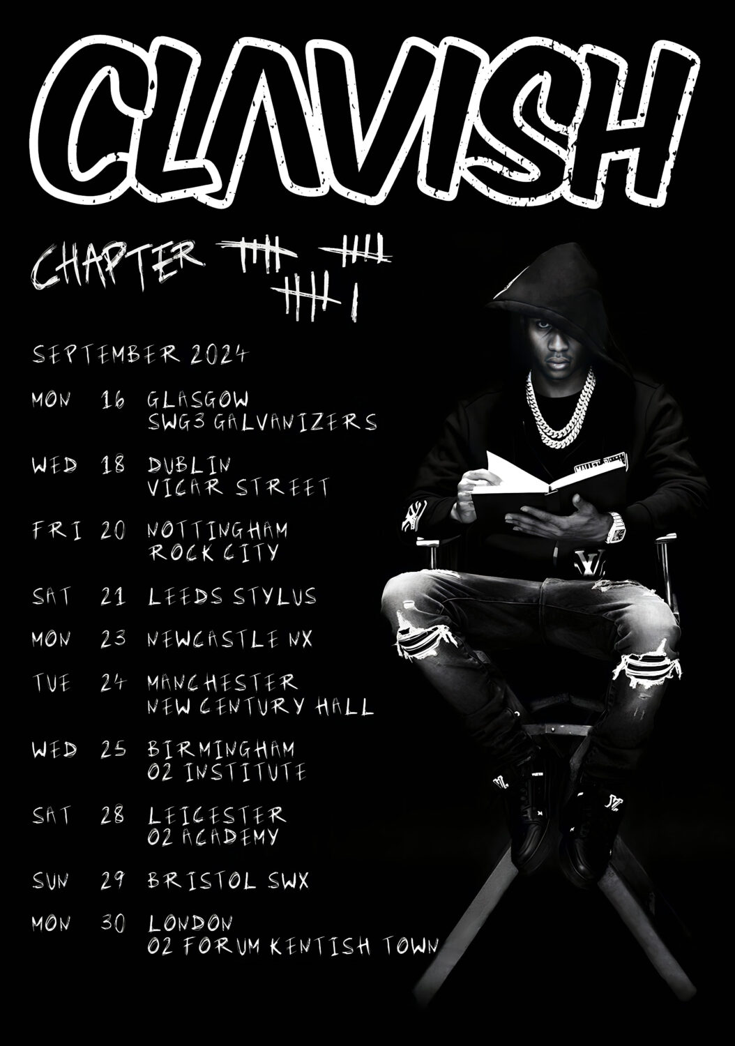 CLAVISH Chapter 16 2024 UK Tour