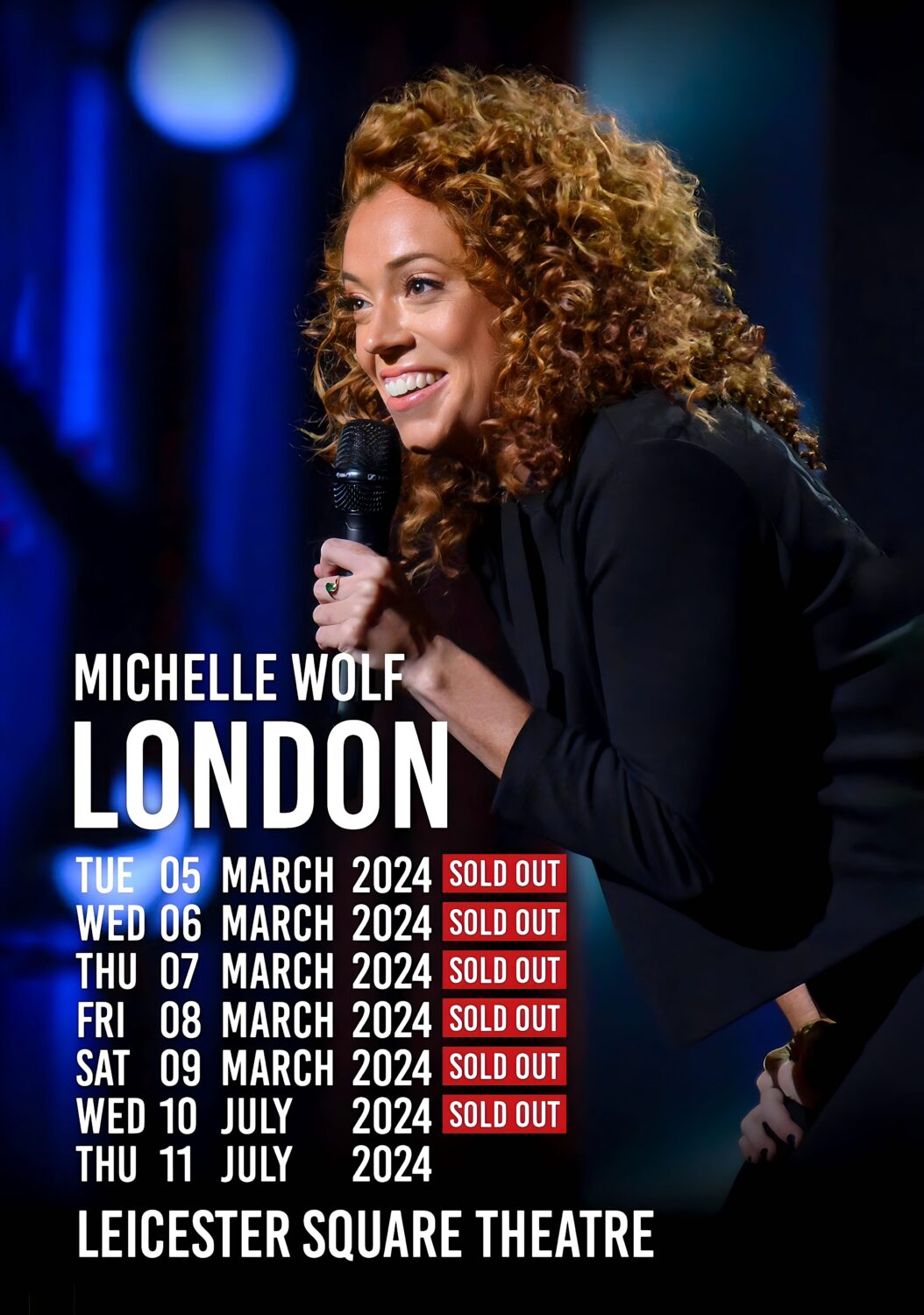 MICHELLE WOLF London 2024 Comedy Stand Up Tour Poster