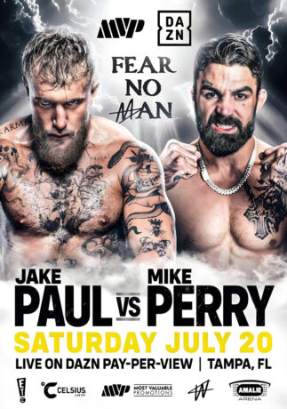 JAKE PAUL vs. MIKE PERRY 2024 Boxing Fight Poster Print