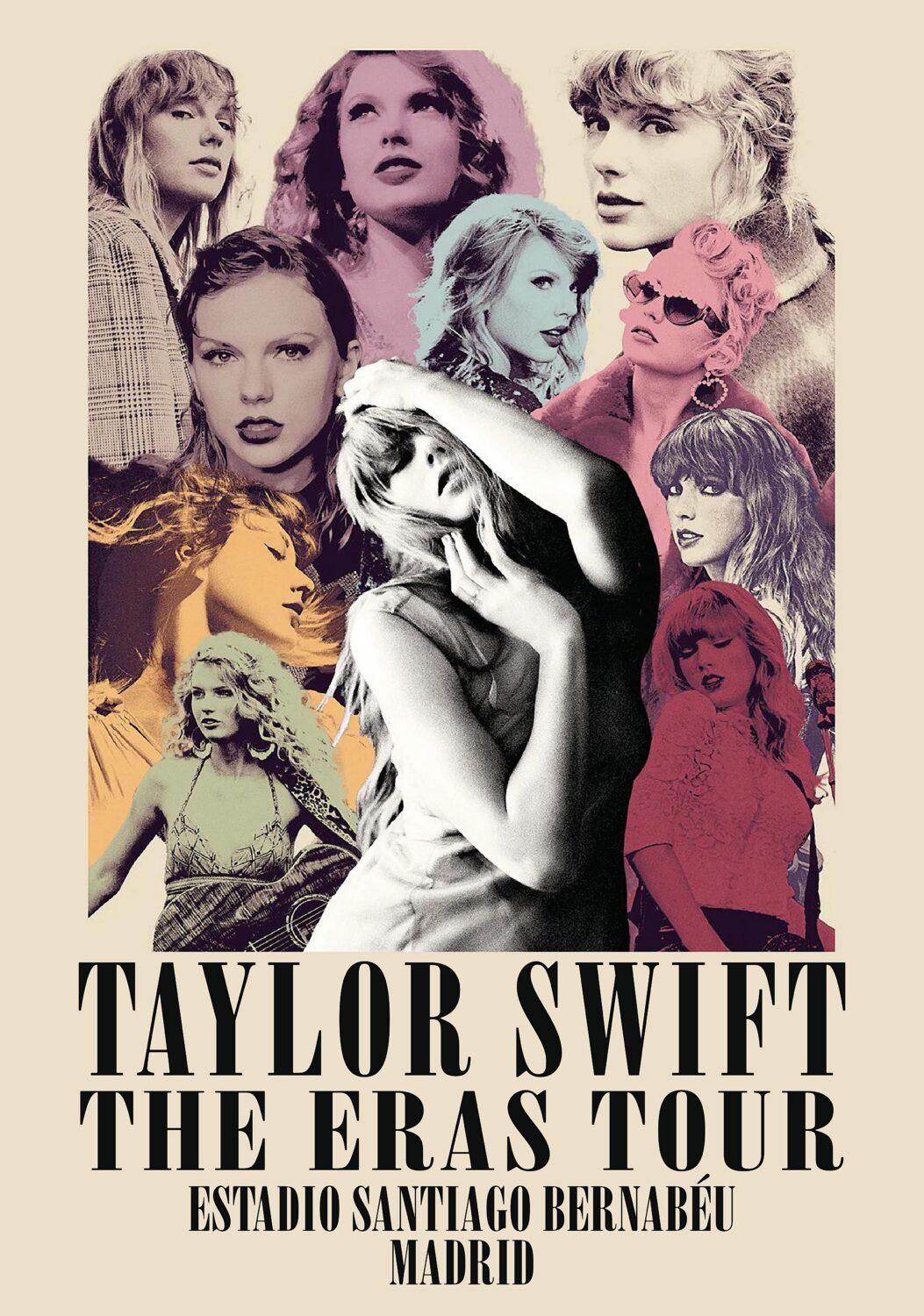 TAYLOR SWIFT The Eras Tour - Europe 2024: MADRID Poster