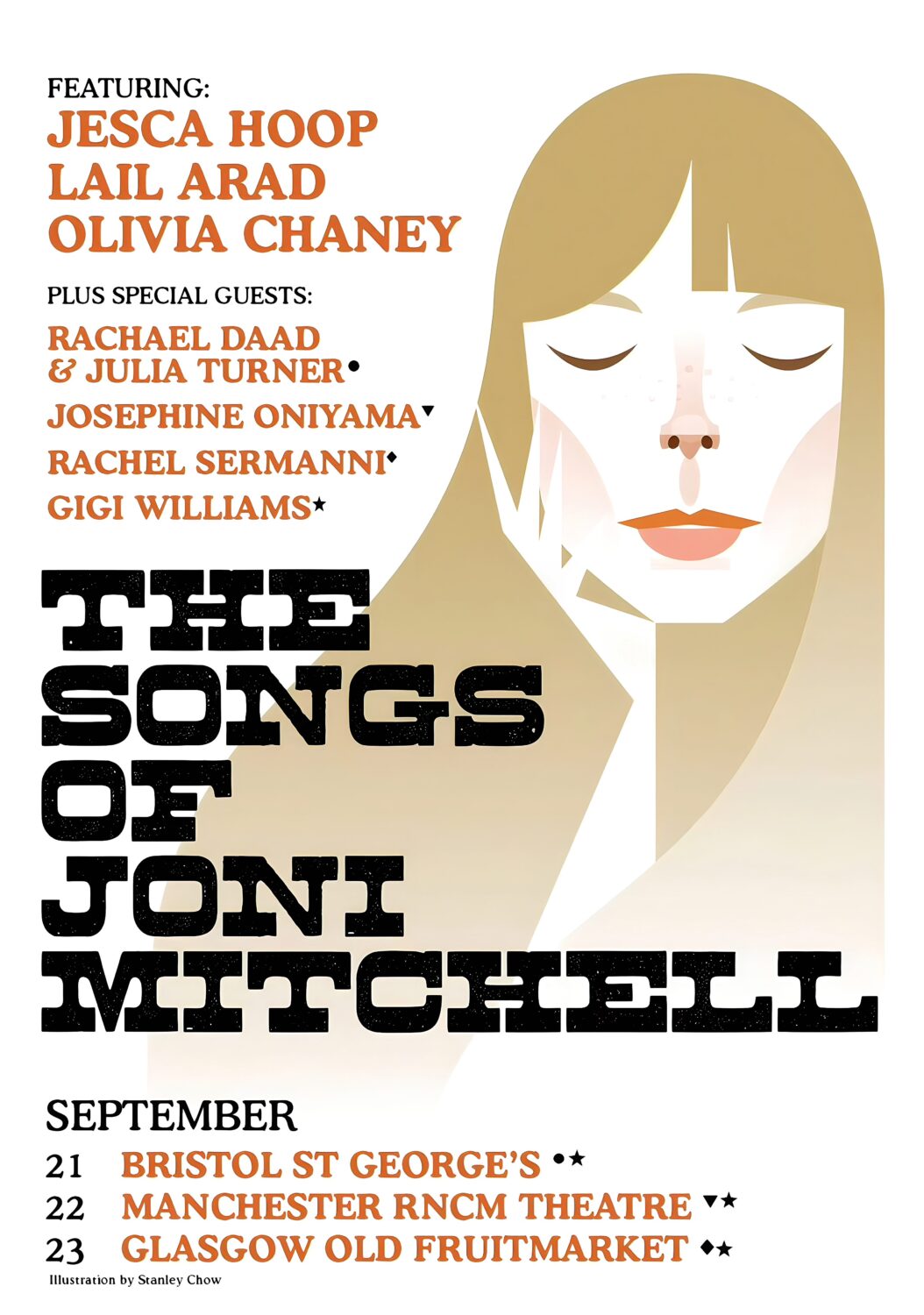 THE SONGS OF JONI MITCHEL 2024 UK Tour Poster