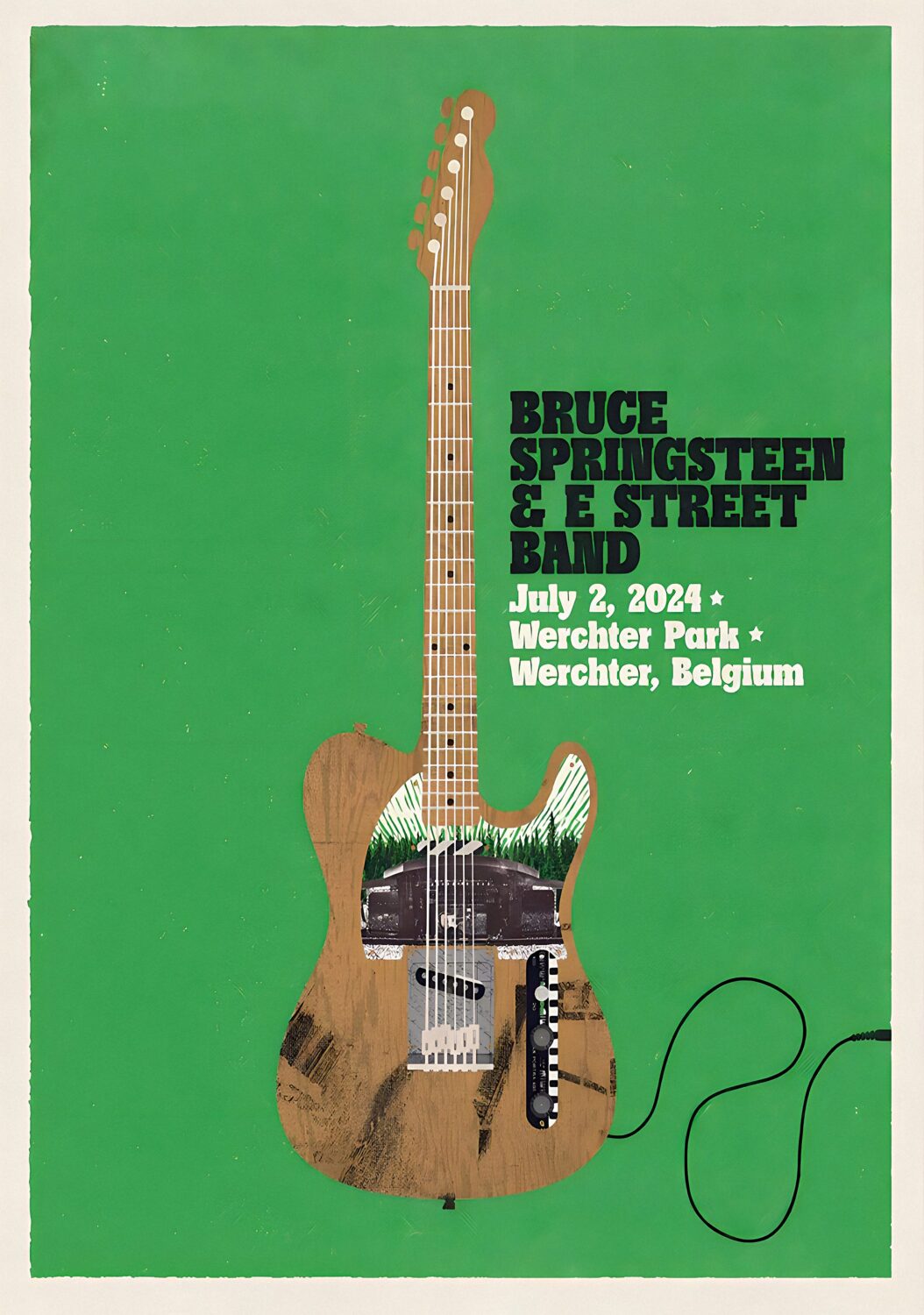 BRUCE SPRINGSTEEN WERCHTER Park 2024 Tour Poster