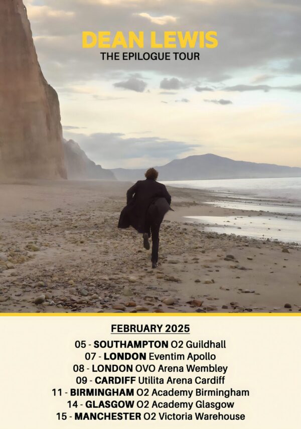 DEAN LEWIS The Epilogue 2025 UK Tour Poster