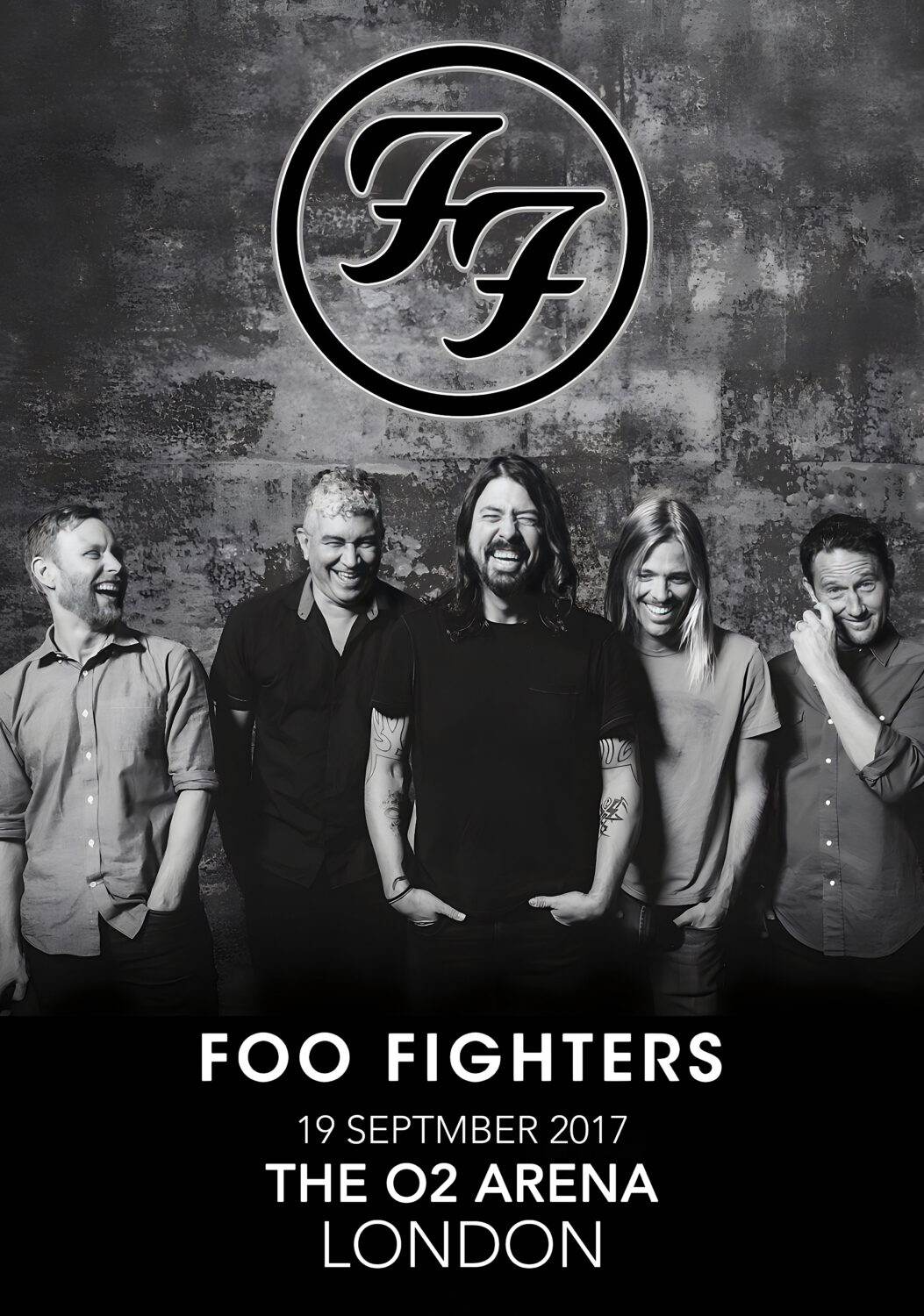 FOO FIGHTERS Concrete Tour LONDON O2 Arena 2017 Poster