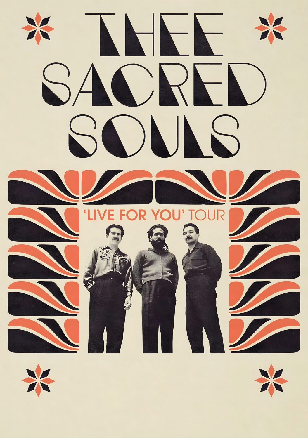 THREE SACRED SOULS Live For You 2024 World Tour Poster