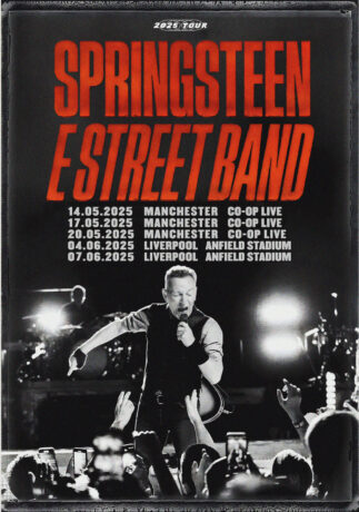 BRUCE SPRINGSTEEN & E Street Band 2025 UK Tour Poster