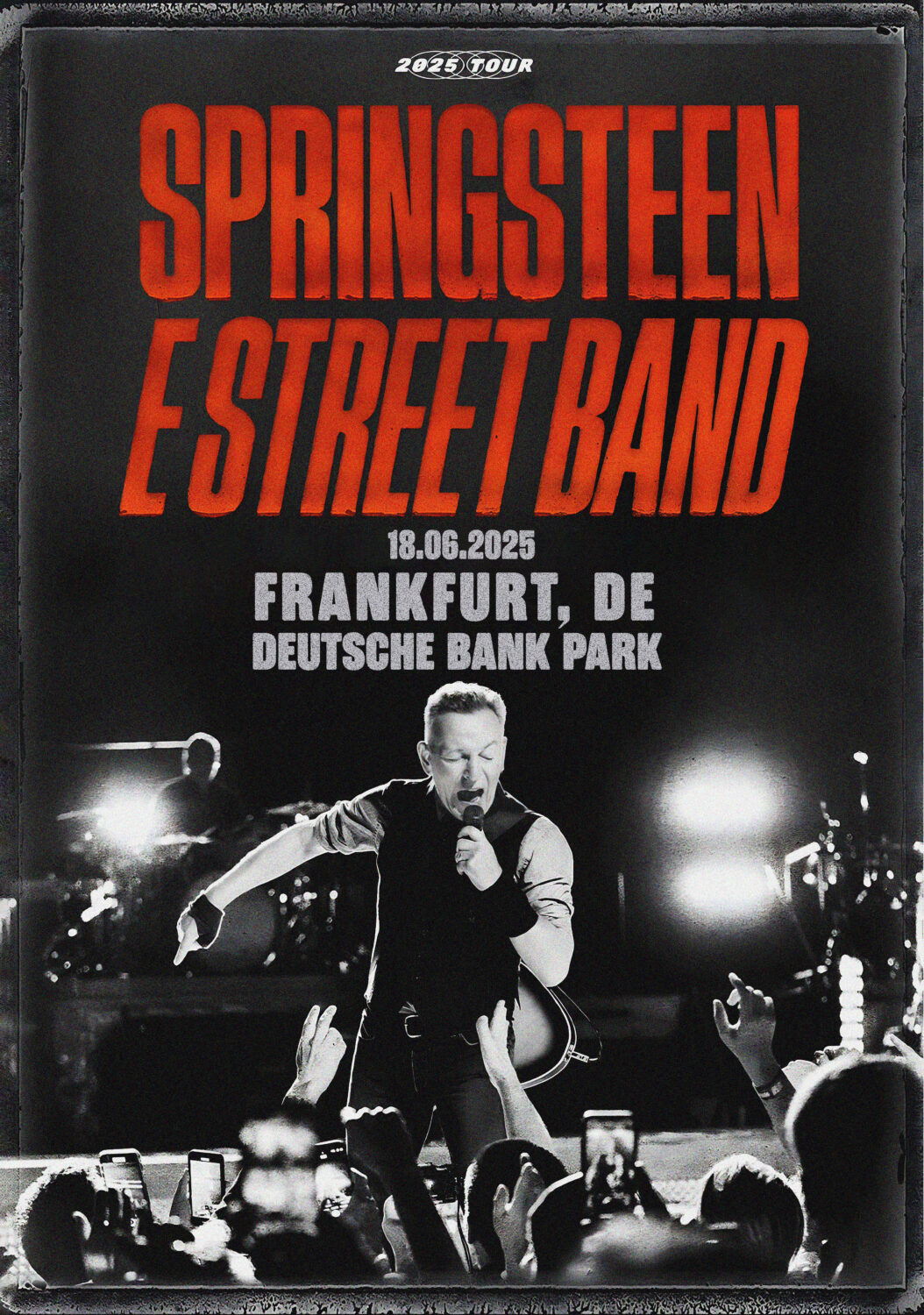 BRUCE SPRINGSTEEN Frankfurt Park 2025 Tour Poster
