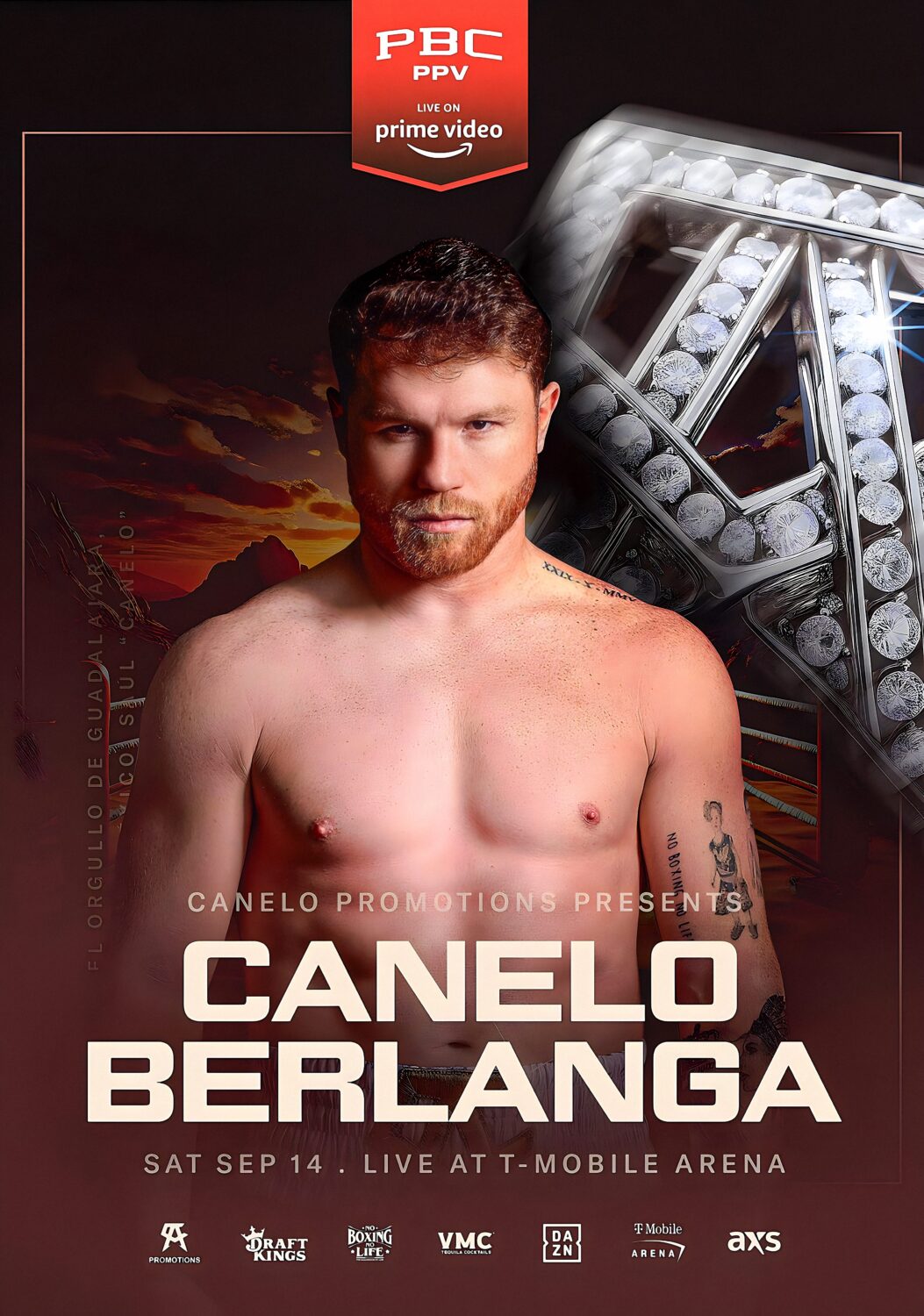 SAUL CANELO ALVAREZ vs. EDGAR BERLANGA Fight Poster