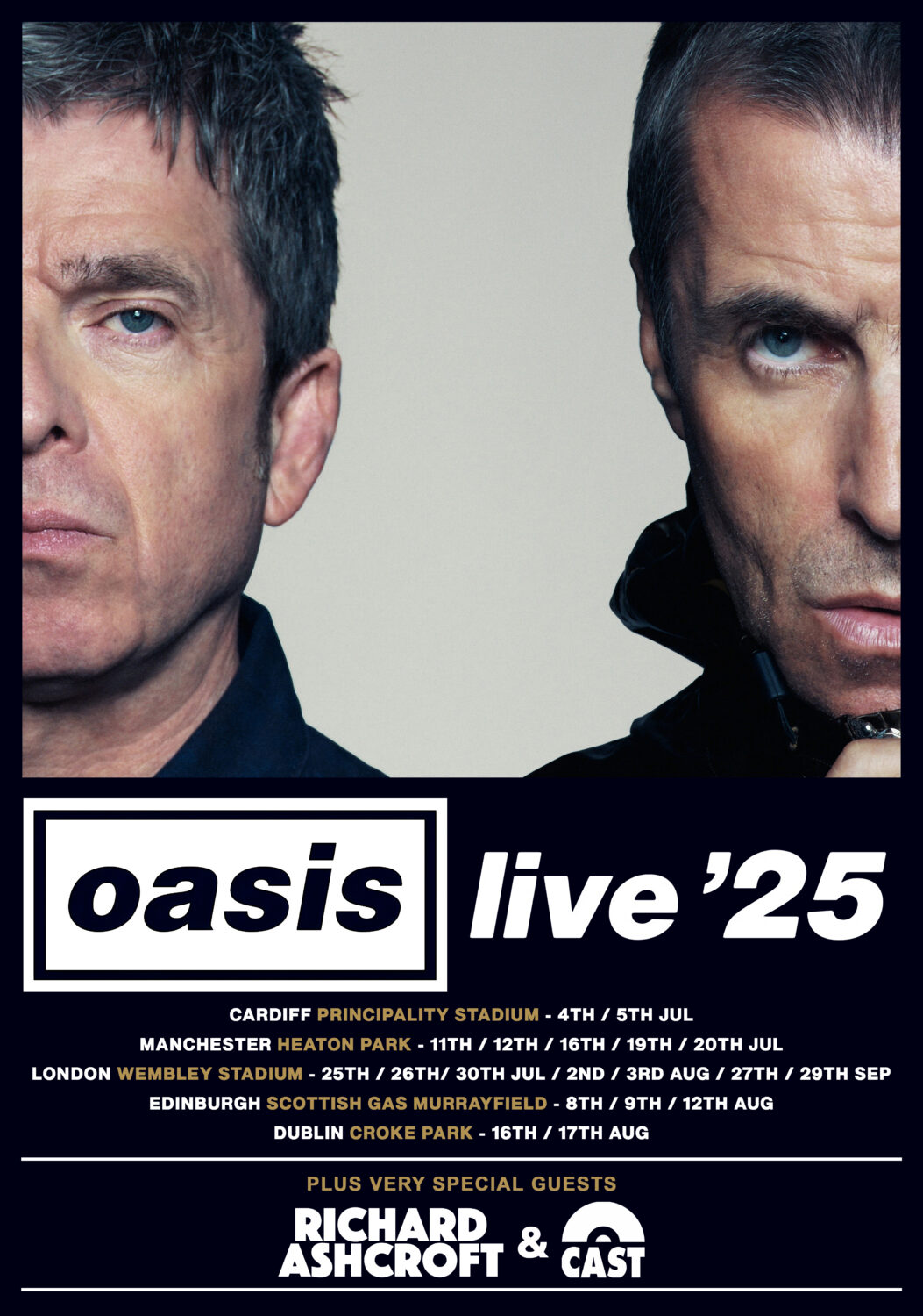 OASIS live '25 Tour UK & Ireland 2025 Poster Print