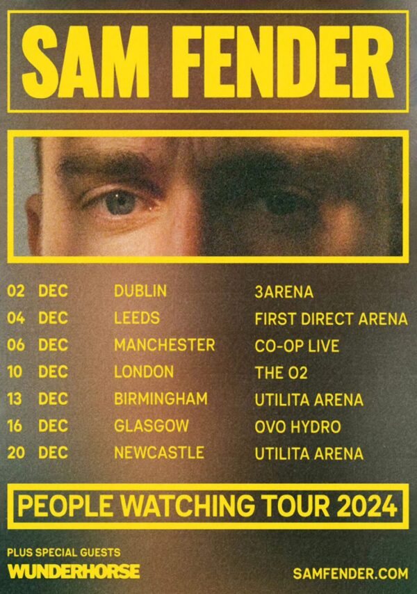 SAM FENDER People Watching 2024 UK Arena Tour Poster