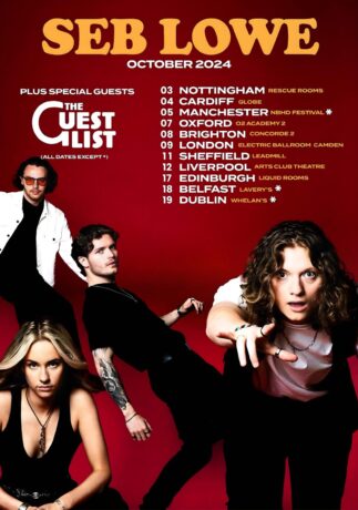 SEB LOWE 2024 October UK Tour Poster
