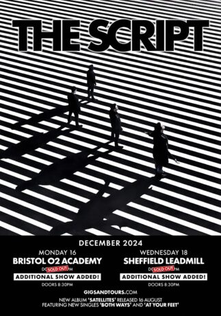 THE SCRIPT 2024 UK Tour: BRISTOL - SHEFFIELD Poster