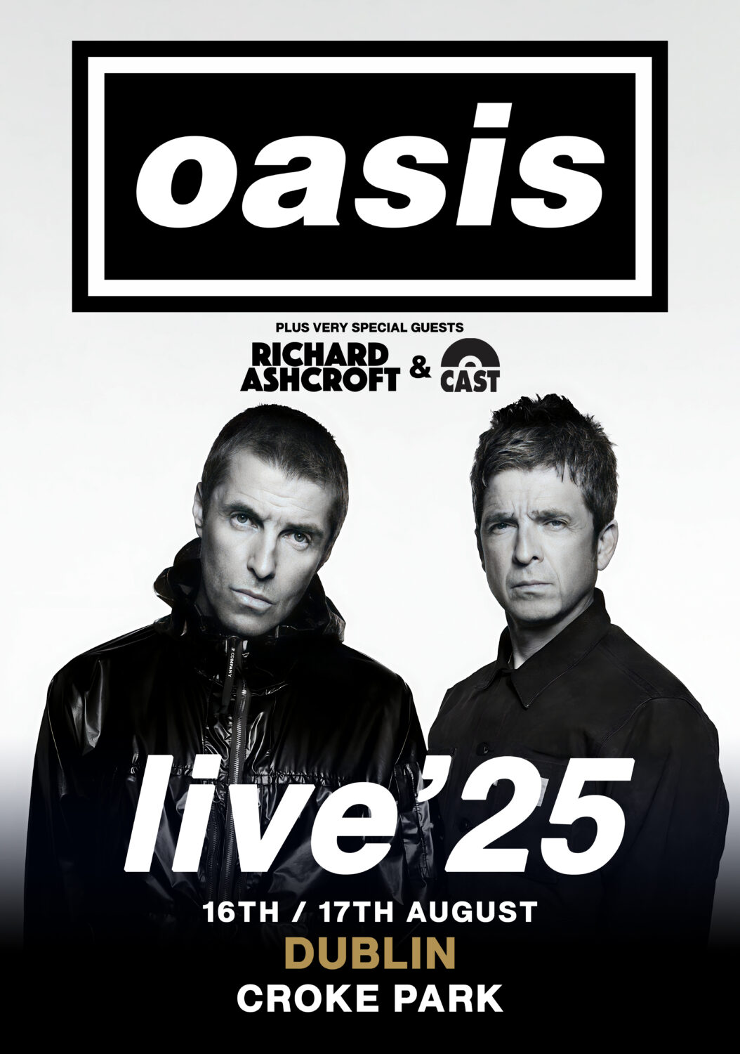 OASIS live '25 Tour: DUBLIN Croke Park Poster Print