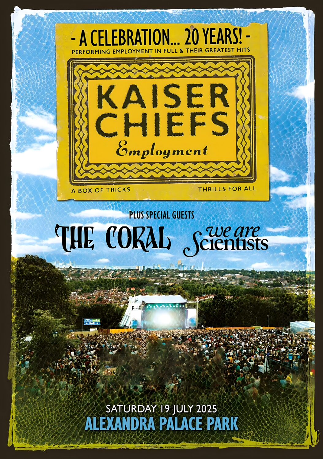 KAISER CHIEFS 2025 UK Tour: LONDON Poster
