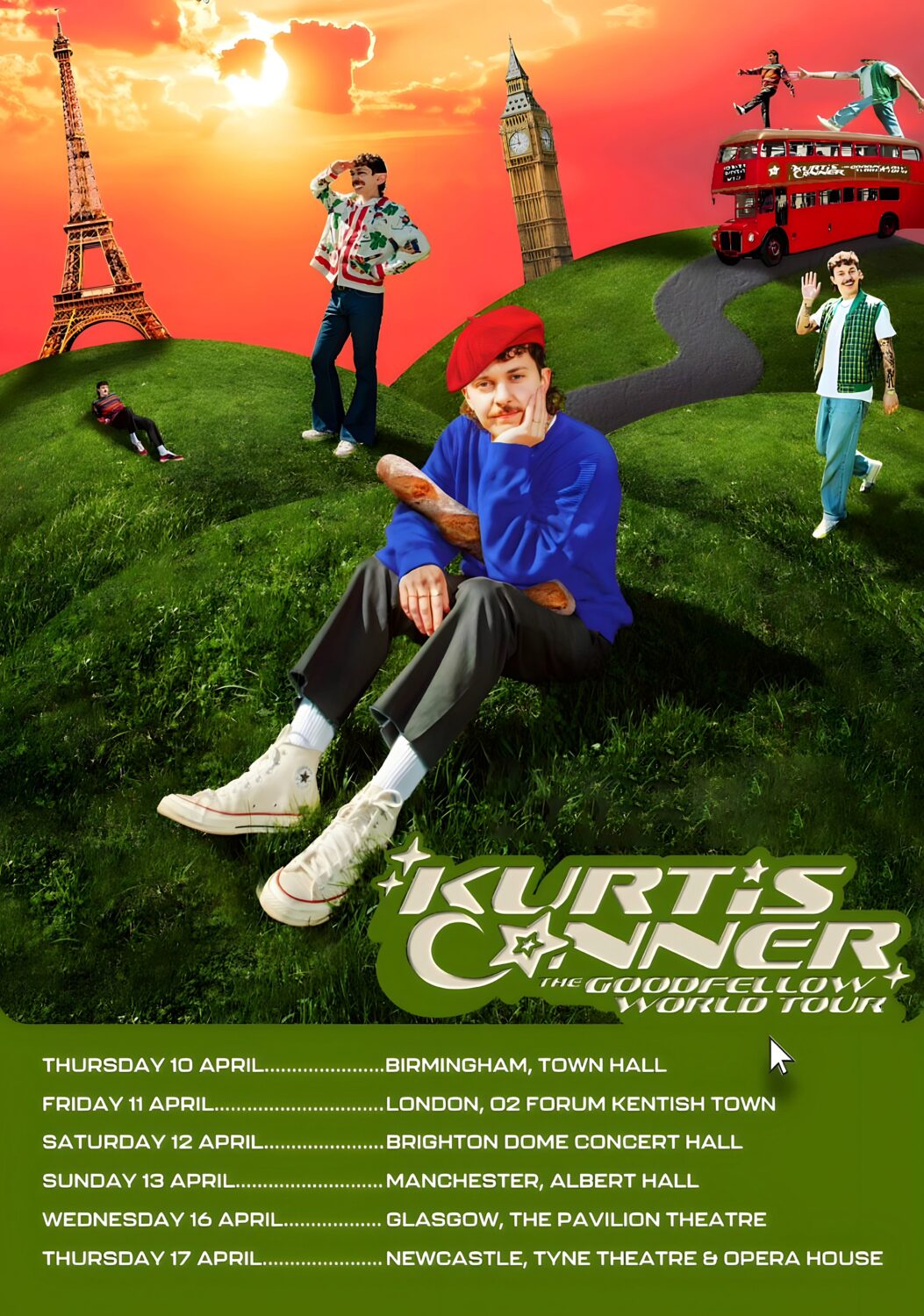 KURTIS CONNER The Goodfellow 2025 UK Tour Poster