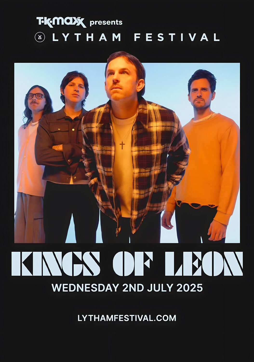 KINGS OF LEON 2025 Tour: Lytham Festival Poster