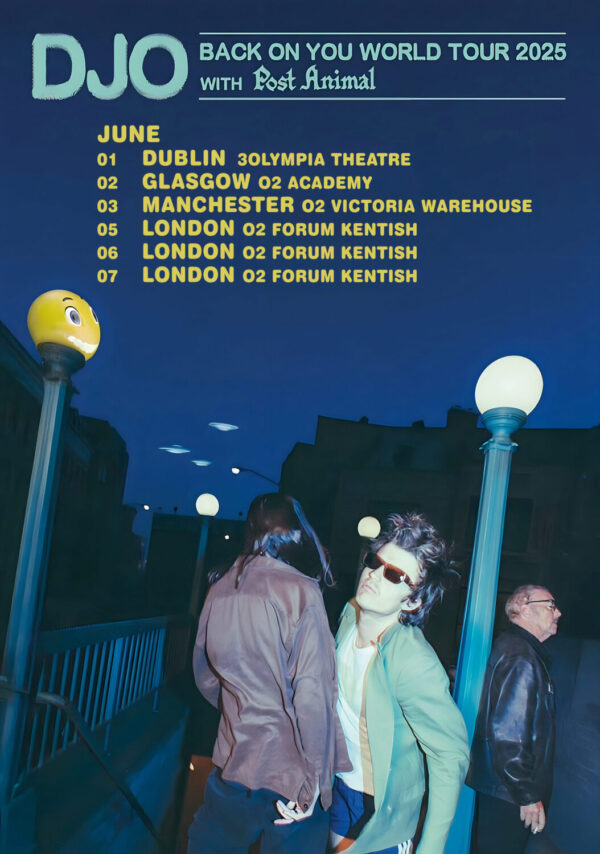 DJO (band) Back On You World 2025 UK Tour Poster Print