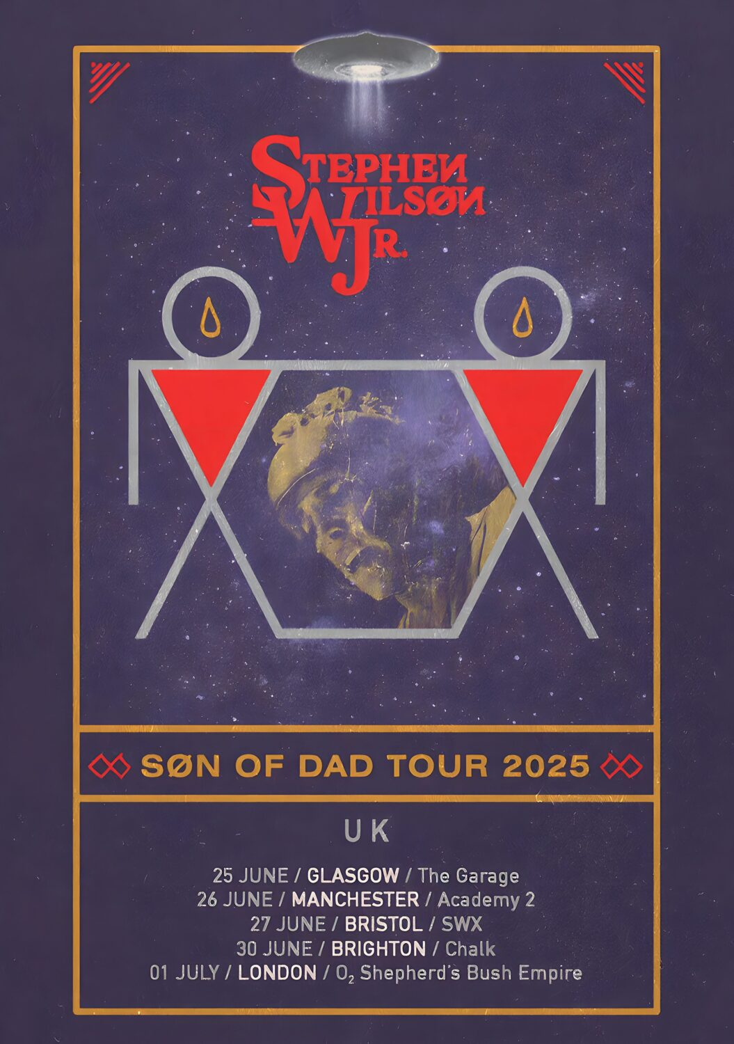 STEPHEN WILSON JR. Son Of Dad 2025 UK Tour Poster