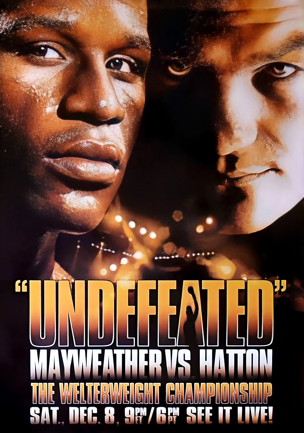 FLOYD MAYWEATHER vs. RICKY HATTON 2007 Boxing Poster