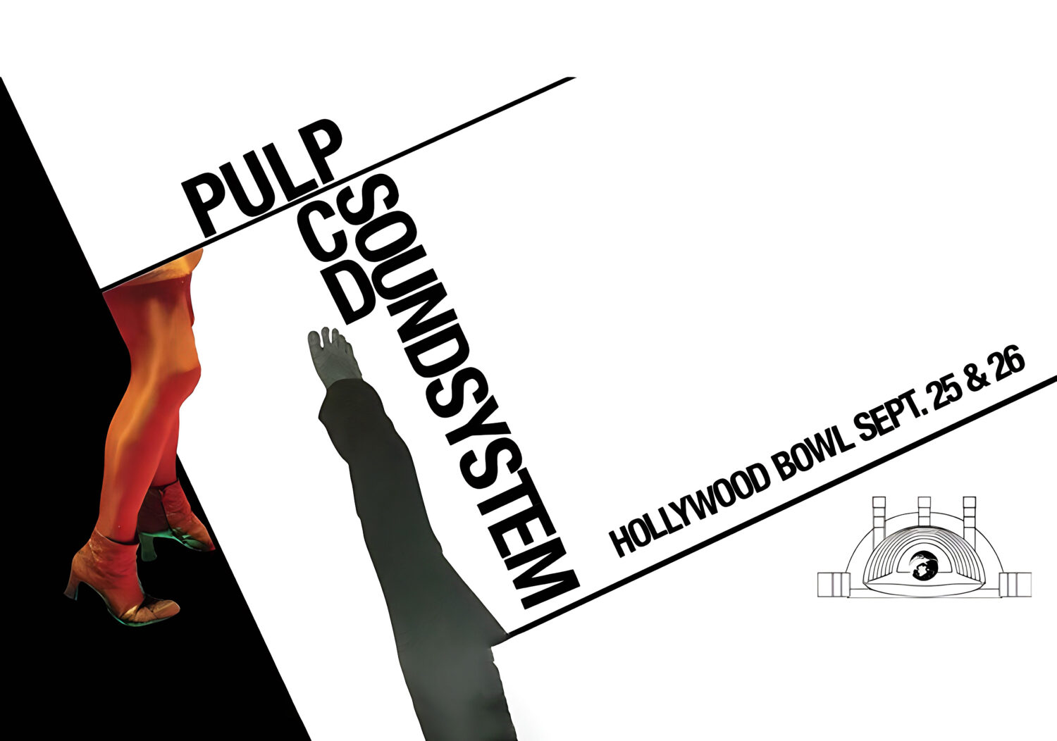PULP - LCD SOUNDSYSTEM 2025 Tour: LOS ANGLES Poster