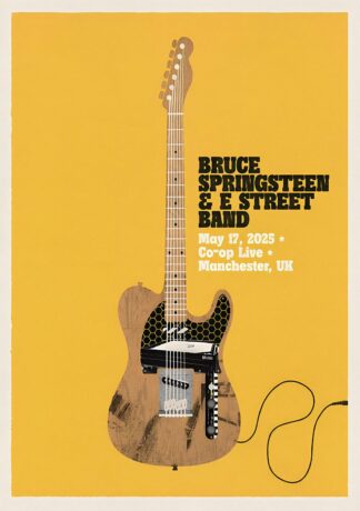 BRUCE SPRINGSTEEN Manchester 17 May 2025 Tour Poster