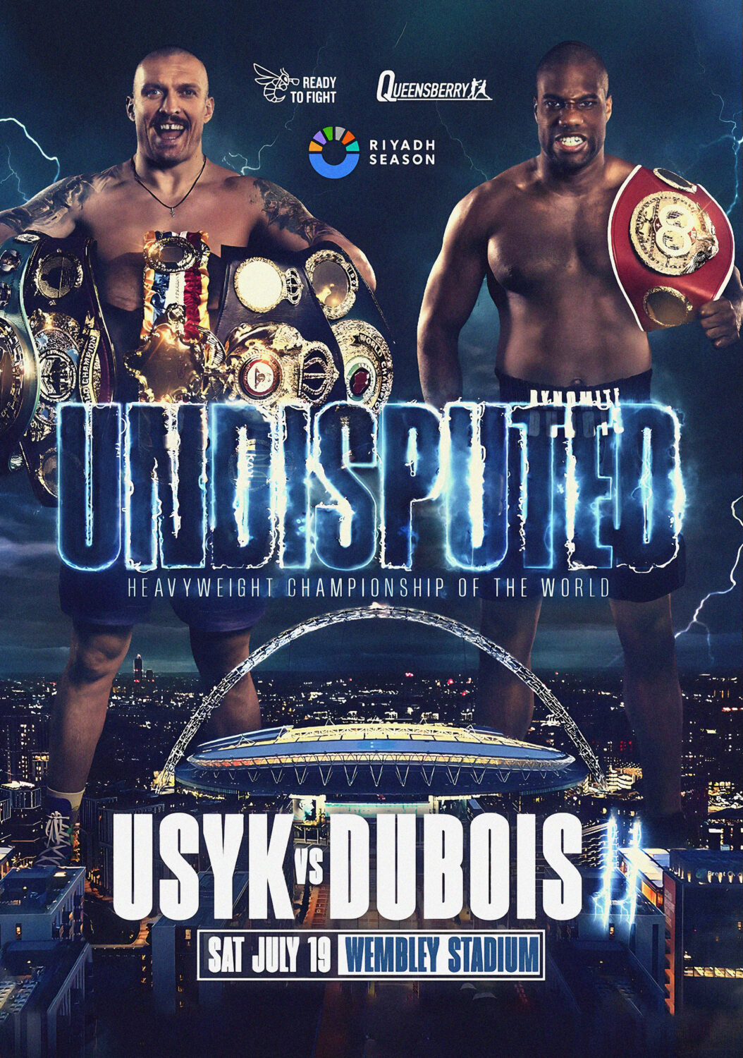 OLEKSANDR USYK vs. DANIEL DUBOIS II 2025 Boxing Poster