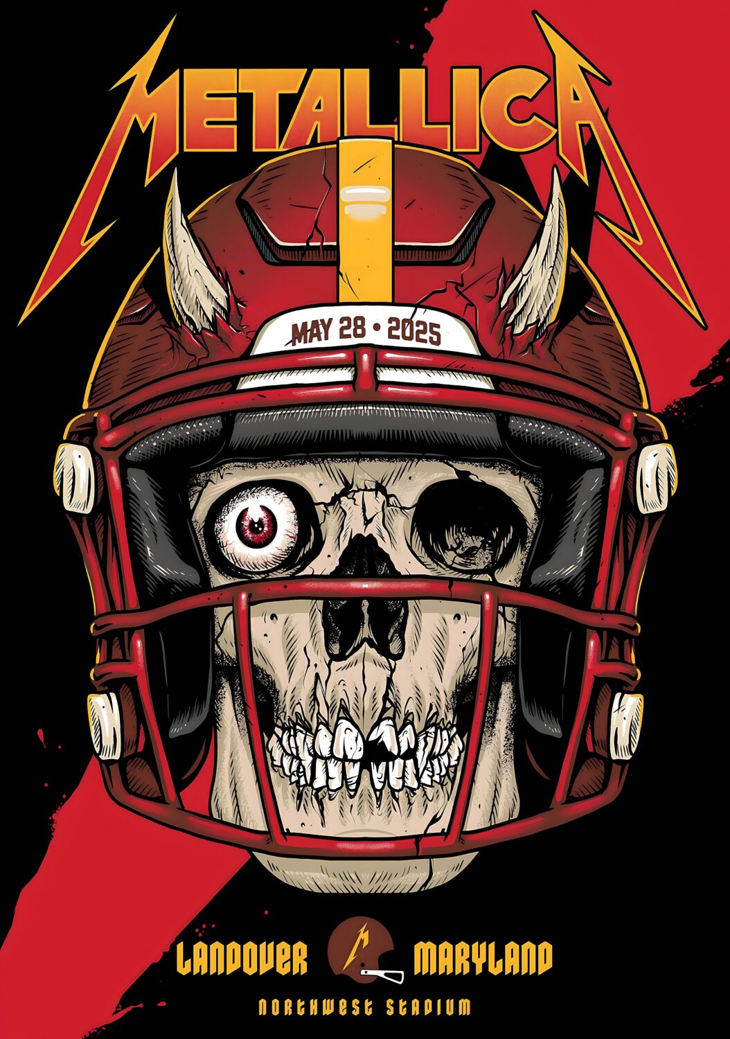 METALLICA M72 2025 Tour: LANDOVER Stadium Poster