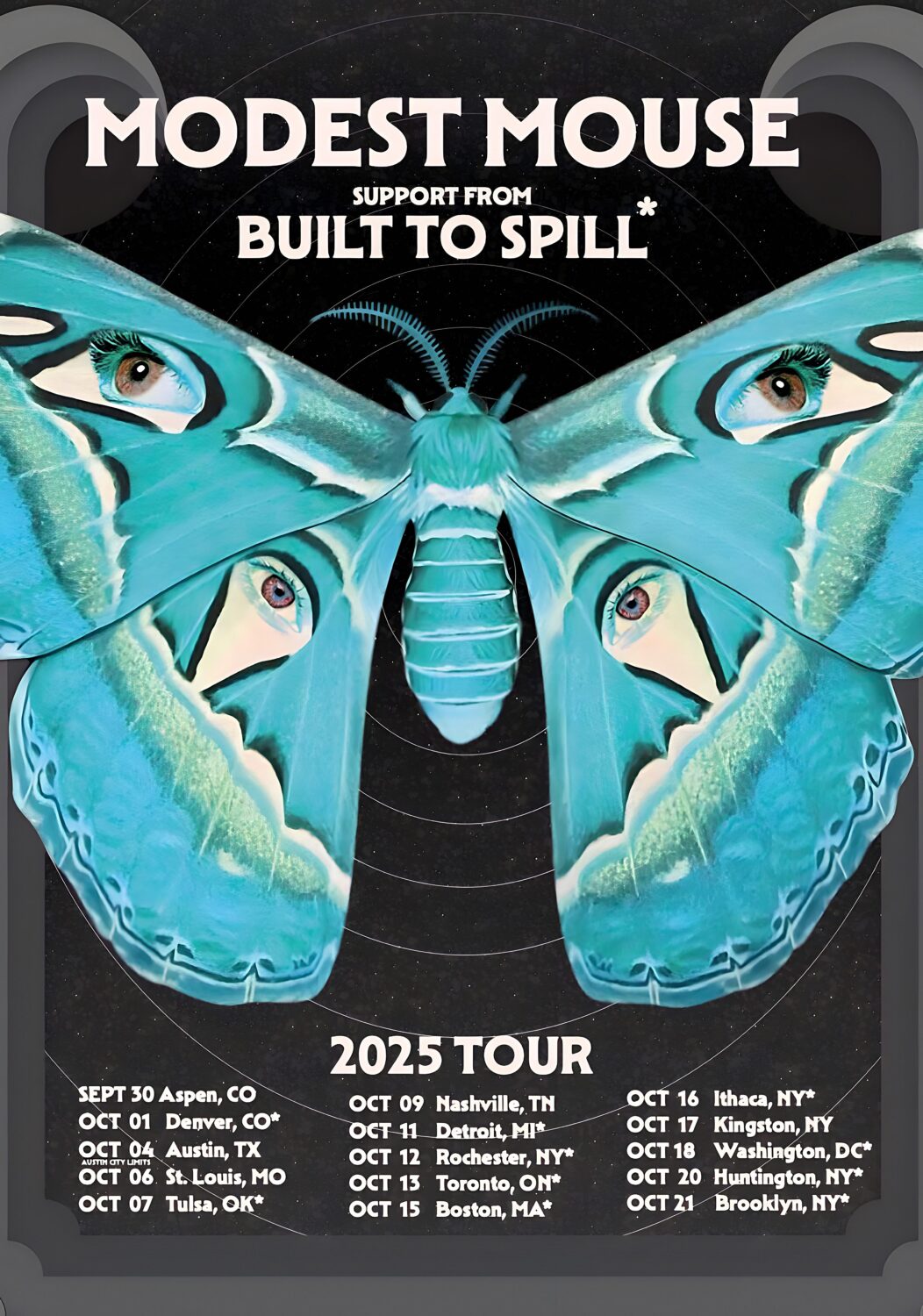 MODEST MOUSE Live Summer 2025 North America Tour Poster