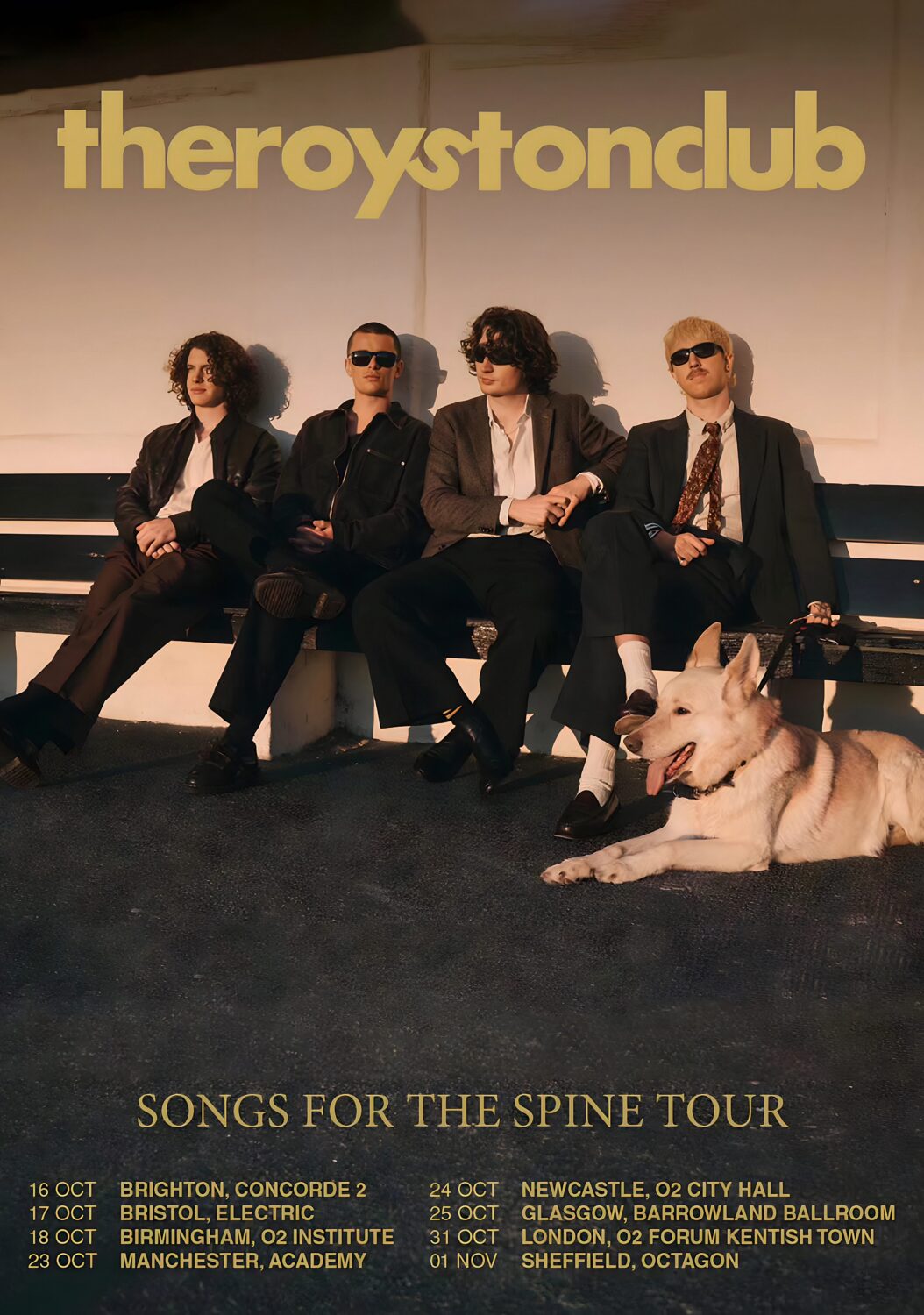 THE ROYSTON CLUB Songs For The Spine 2025 UK Tour Poster