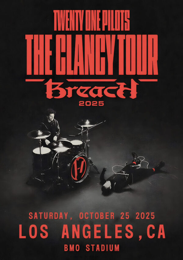 TWENTY ONE PILOTS 2025 Tour: LOS ANGLES Poster