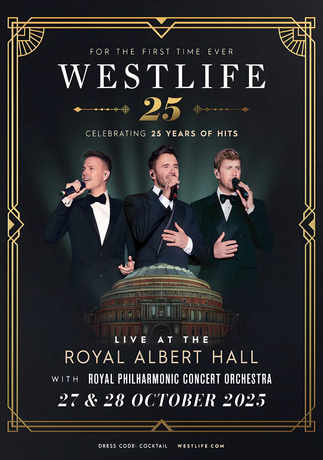 WESTLIFE Tour: LONDON Royal Albert Hall Poster