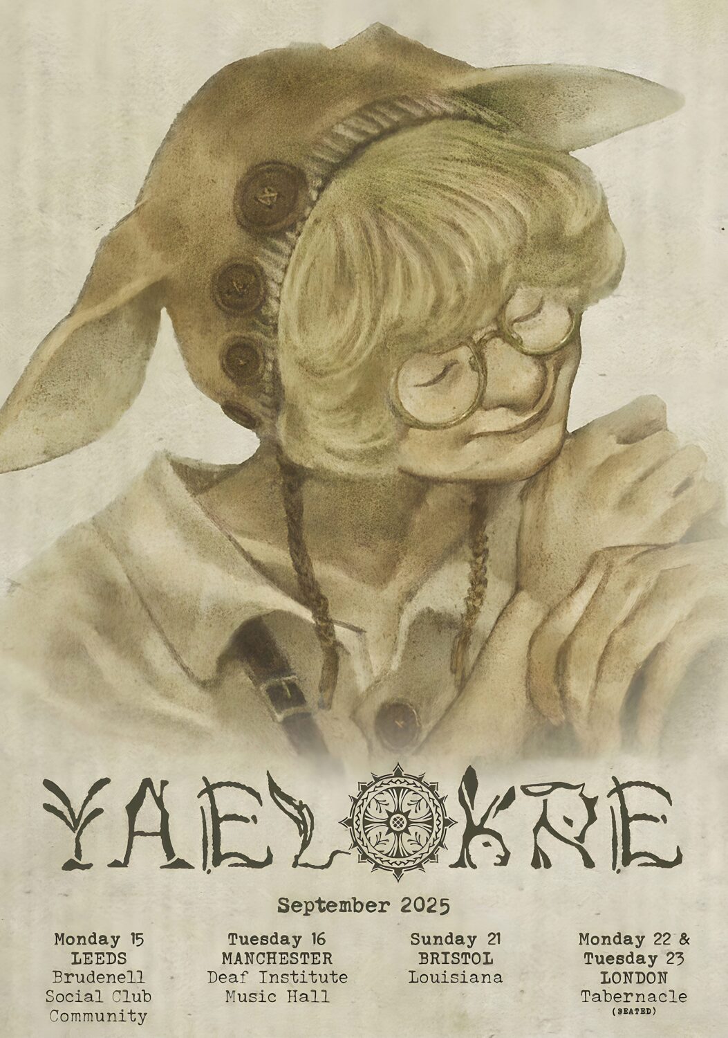 YAELOKRE Cole's Response 2025 Uk Tour Poster