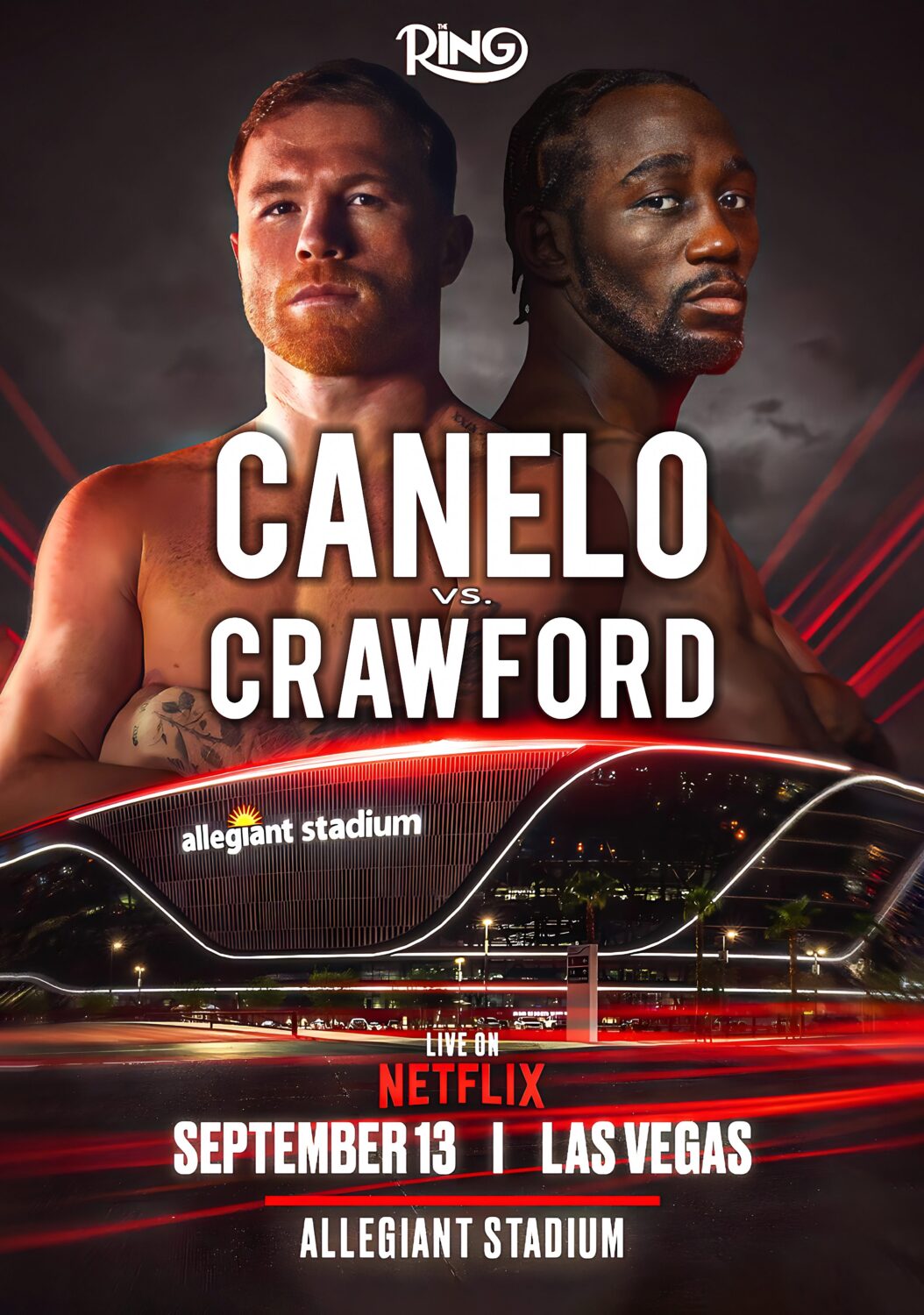 CANELO ALVAREZ vs. CRAWFORD 2025 Las Vegas Poster