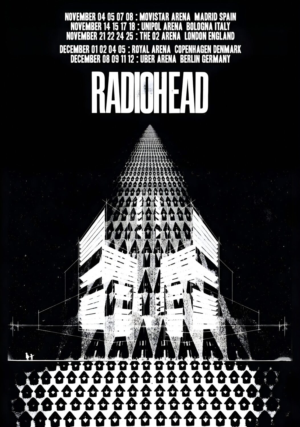 RADIOHEAD Live 2025 European Arena Tour Poster Print