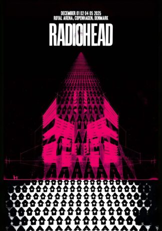 RADIOHEAD Live 2025 Tour: COPENHAGEN Royal Arena Poster