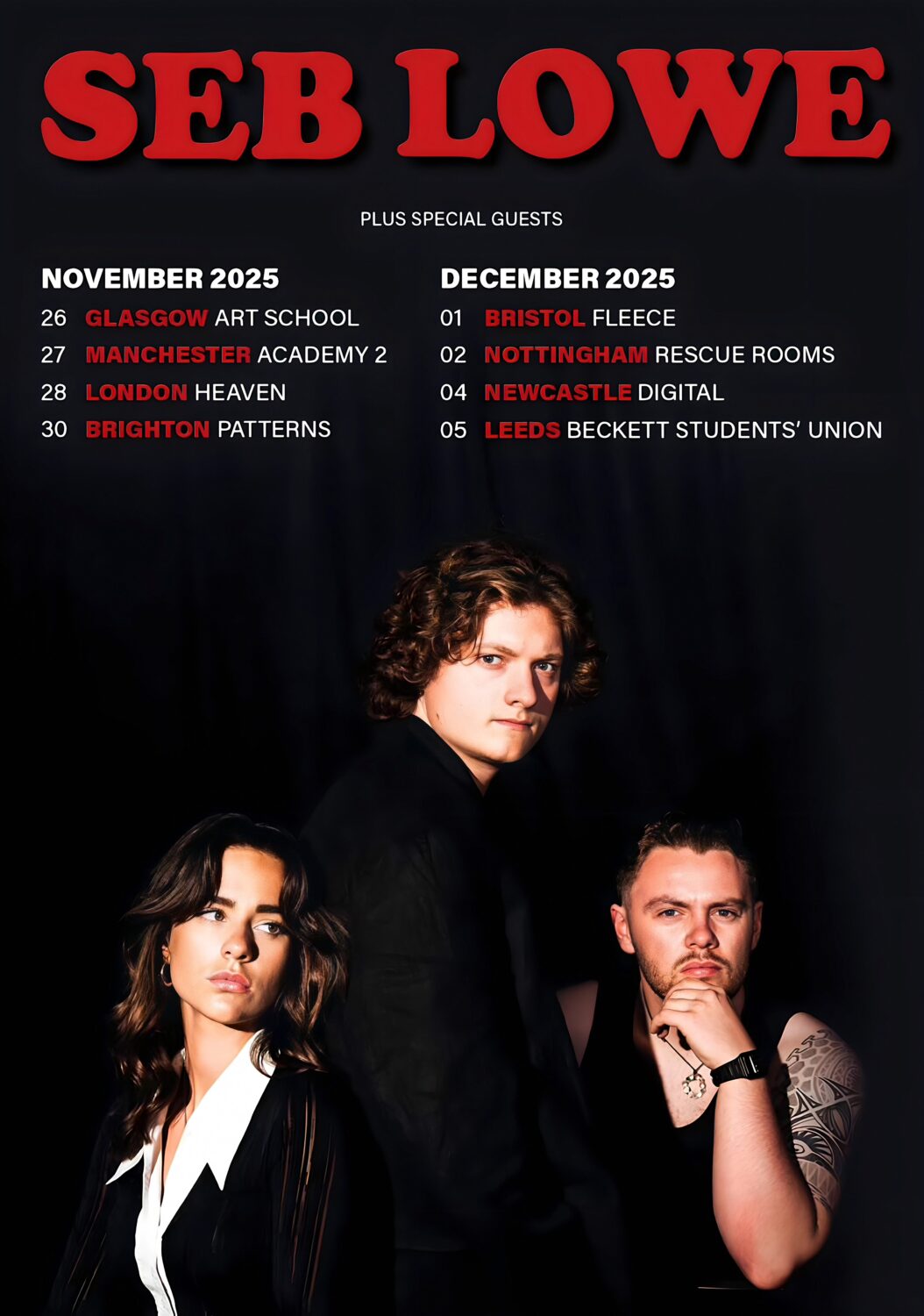 SEB LOWE Little Caesar 2025 UK Tour Poster