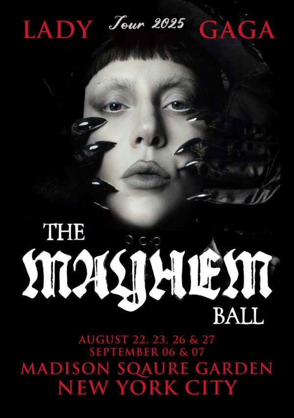 LADY GAGA Mayhem 2025 Tour AMSTERDAM Poster Print - prints4u