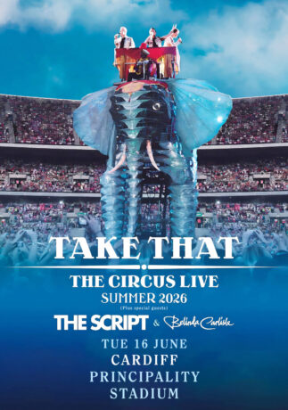 TAKE THAT The Circus 2026 Tour CARDIFF Poster Print
