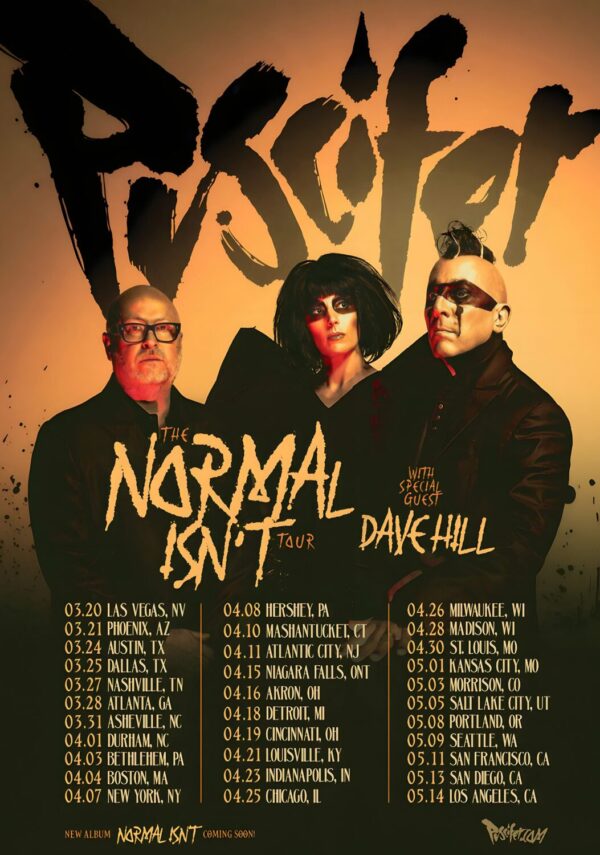 PUSCIFER The Normal Isn?t 2026 North America Tour Poster Print2024 tour ...