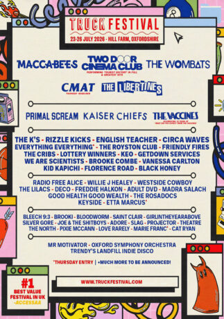 TRUCK Festival 2026 The Maccabees - Two Door Cinema Club - The Wombats ...