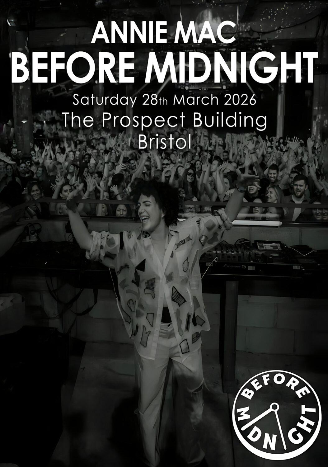 ANNIE MAC Before Midnight 2026 Tour BRISTOL Poster
